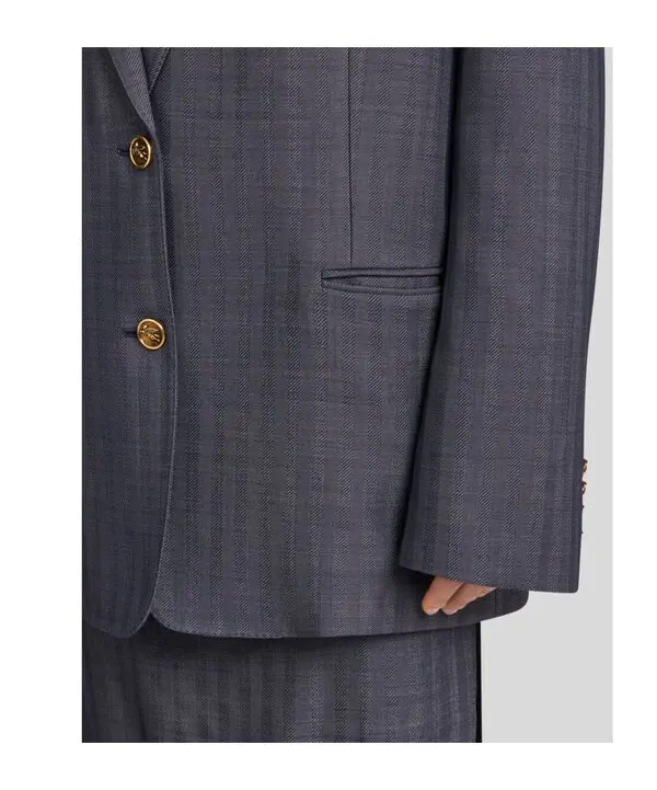 Etro Pegaso Single-breasted Blazer - Black