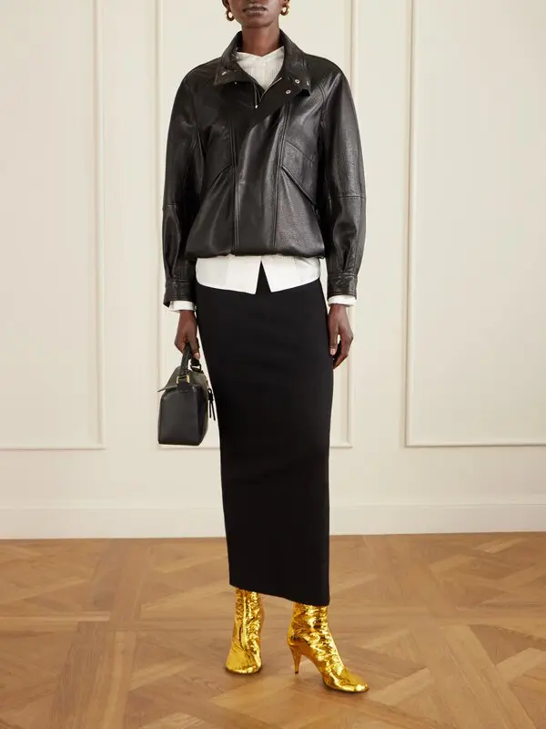 Proenza Schouler Metallic Leather Ankle Boots - Gold