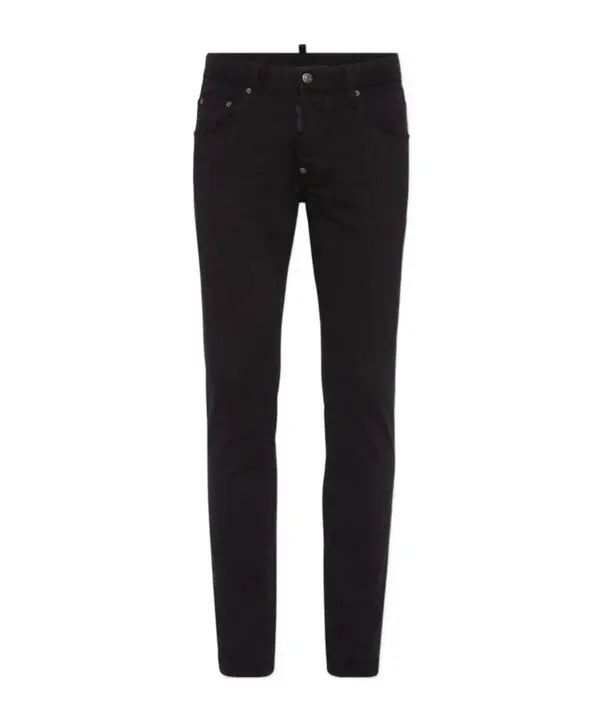 Dsquared2 Skater Logo Patch Skinny Jeans - Black