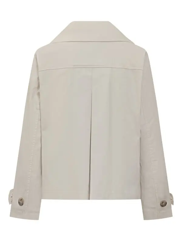 Woolrich Double-breasted Utility Peacoat - White