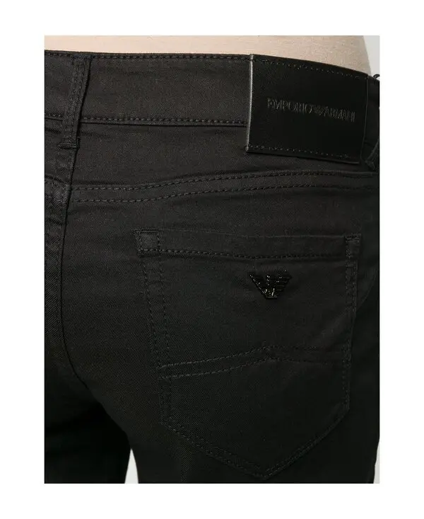 Emporio Armani Fitted Jeans With Embossed Logo Detail