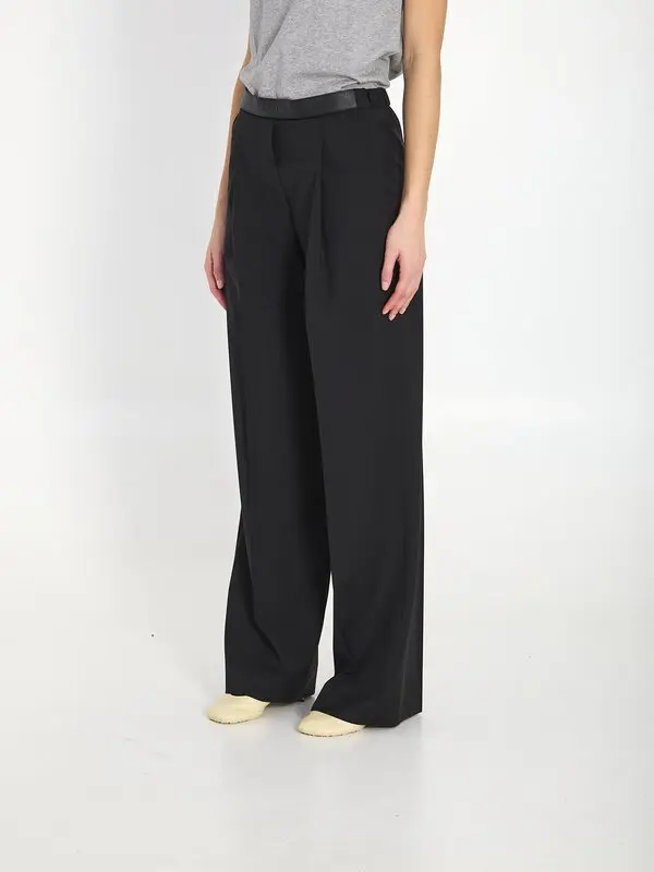Loewe Pleated Wide-leg Trousers