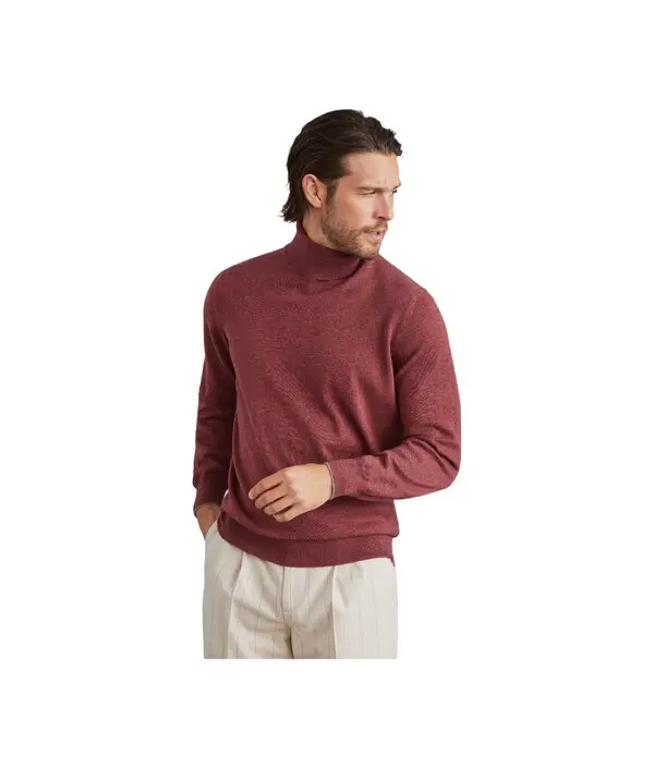 Brunello Cucinelli Cashmere Roll-neck Jumper - Red