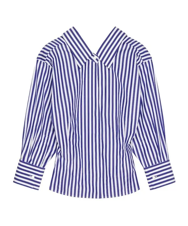 Givenchy Long-sleeved Striped Shirt - Electric Blue/white