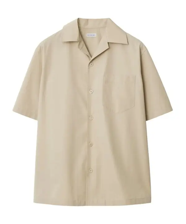 Burberry Relaxed Fit Knot Logo Poplin Shirt