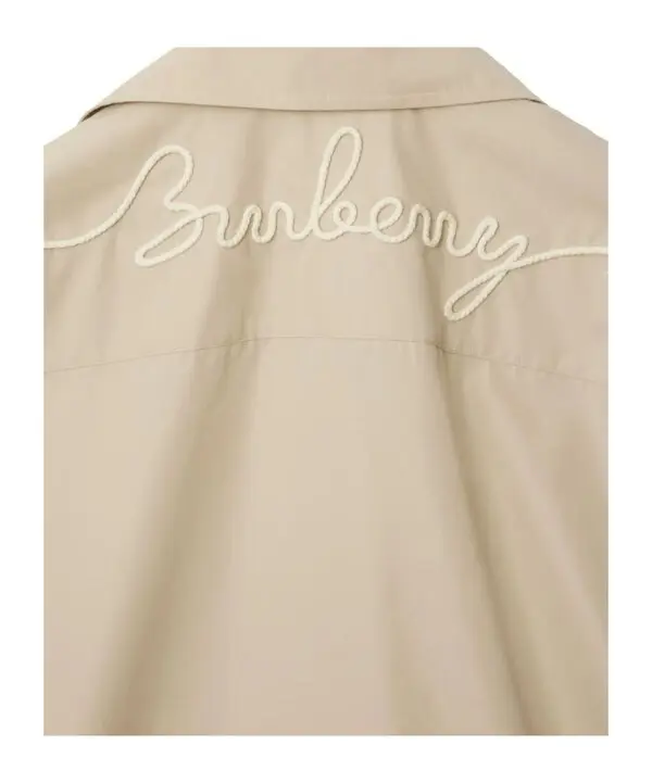 Burberry Relaxed Fit Knot Logo Poplin Shirt