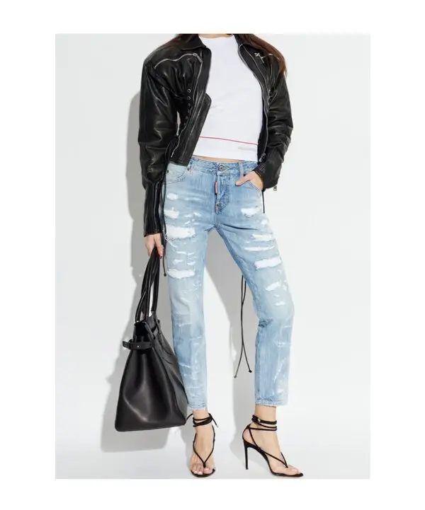 Dsquared2 Distressed Teddy Jeans