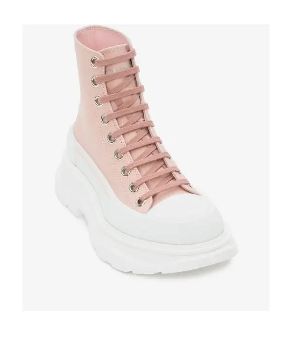 Alexander McQueen High-top Lace-up Sneakers - Pink