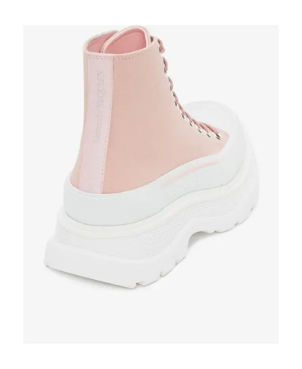 Alexander McQueen High-top Lace-up Sneakers - Pink