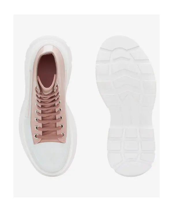 Alexander McQueen High-top Lace-up Sneakers - Pink