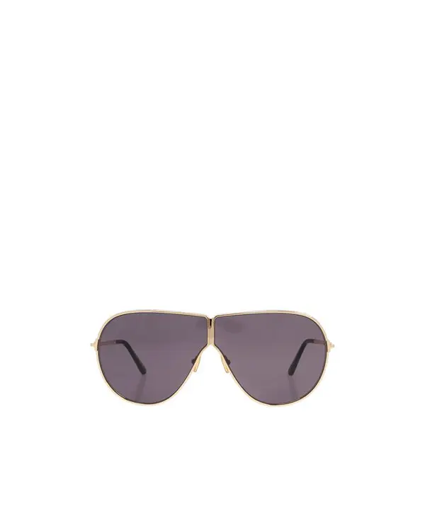 TOM FORD Aviator Sunglasses With Logo Detail - Gray