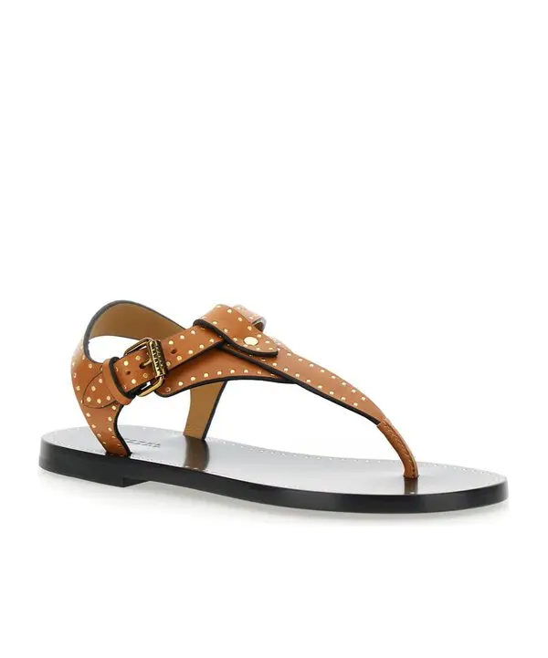 Isabel Marant Étoile Jooni Thong Strapped Flat Sandals - Brown