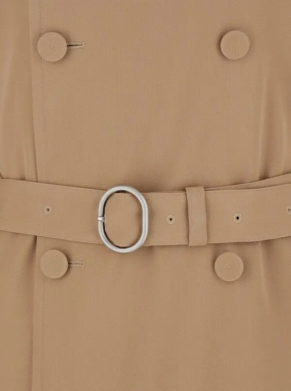 JIL SANDER Double-breasted Belted Coat
