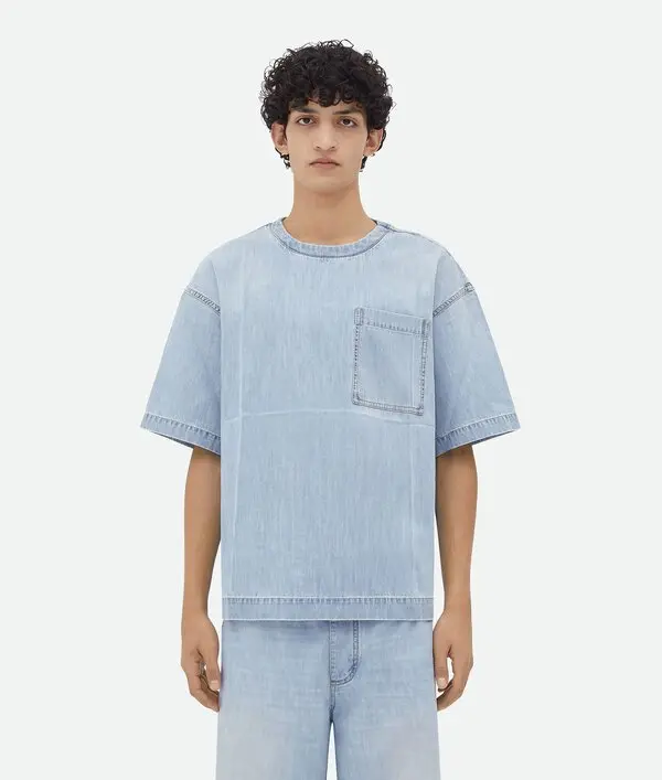 Bottega Veneta Light Bleached Denim T-shirt
