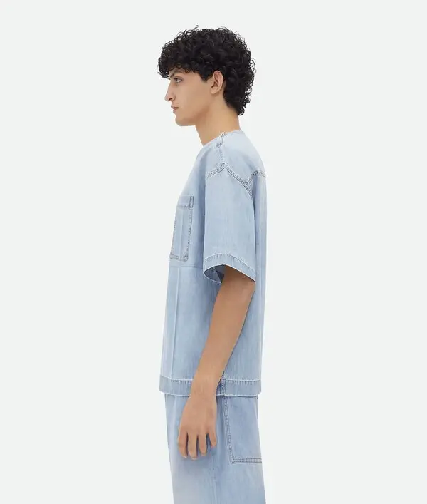 Bottega Veneta Light Bleached Denim T-shirt