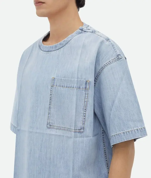 Bottega Veneta Light Bleached Denim T-shirt