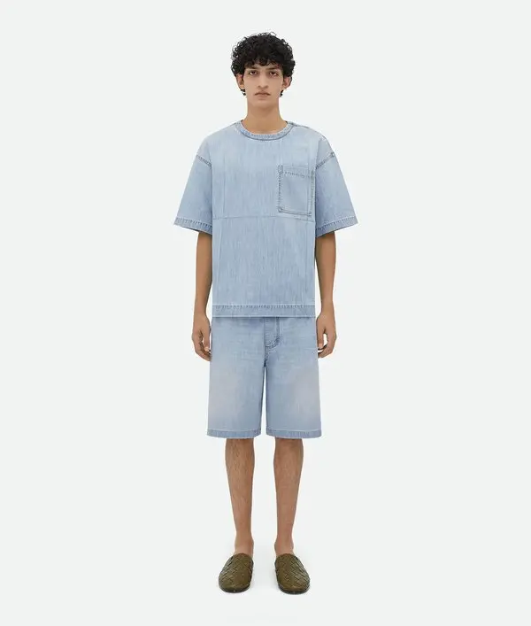 Bottega Veneta Light Bleached Denim T-shirt