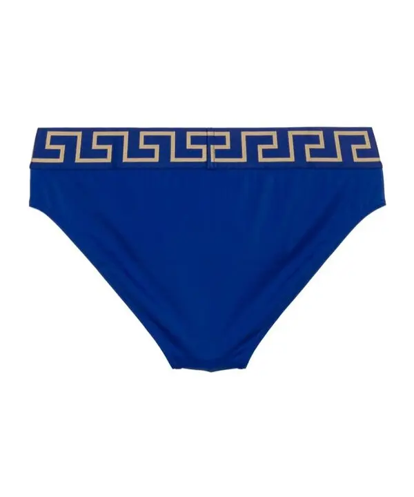 Versace Greca Pattern Medusa Head Swim Trunks
