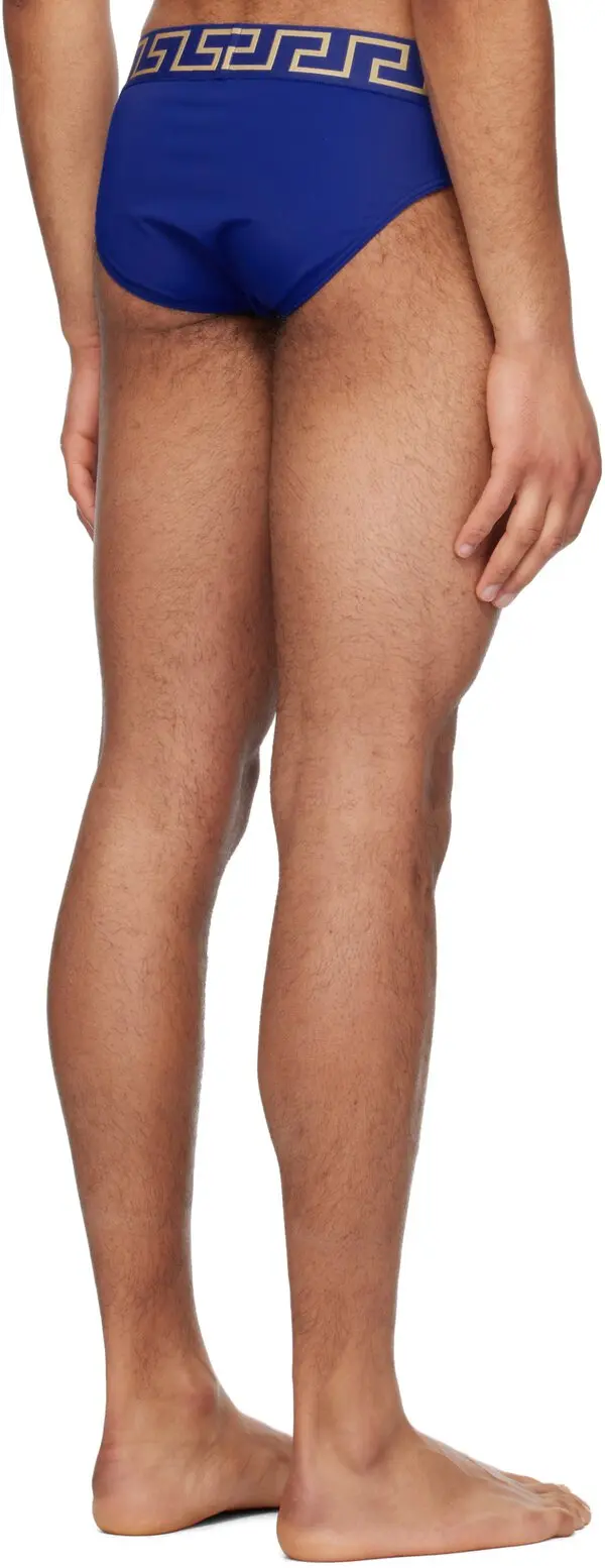 Versace Greca Pattern Medusa Head Swim Trunks