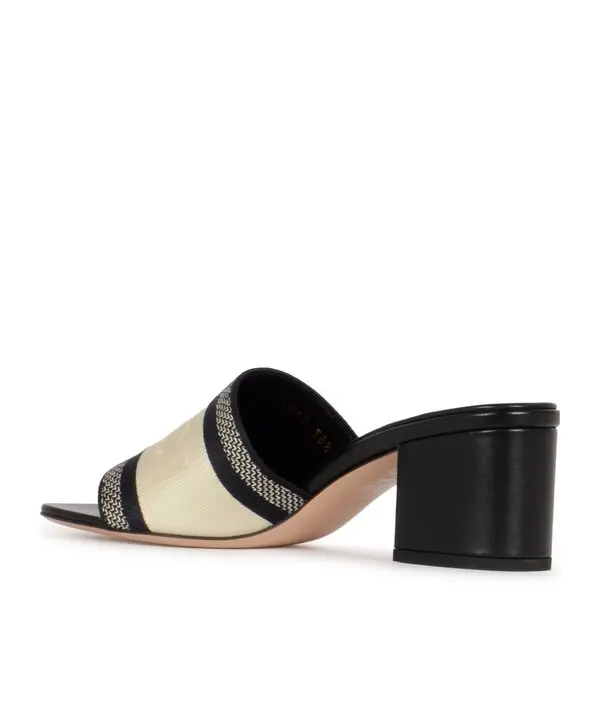 Gucci Logo Strap Heeled Sandals