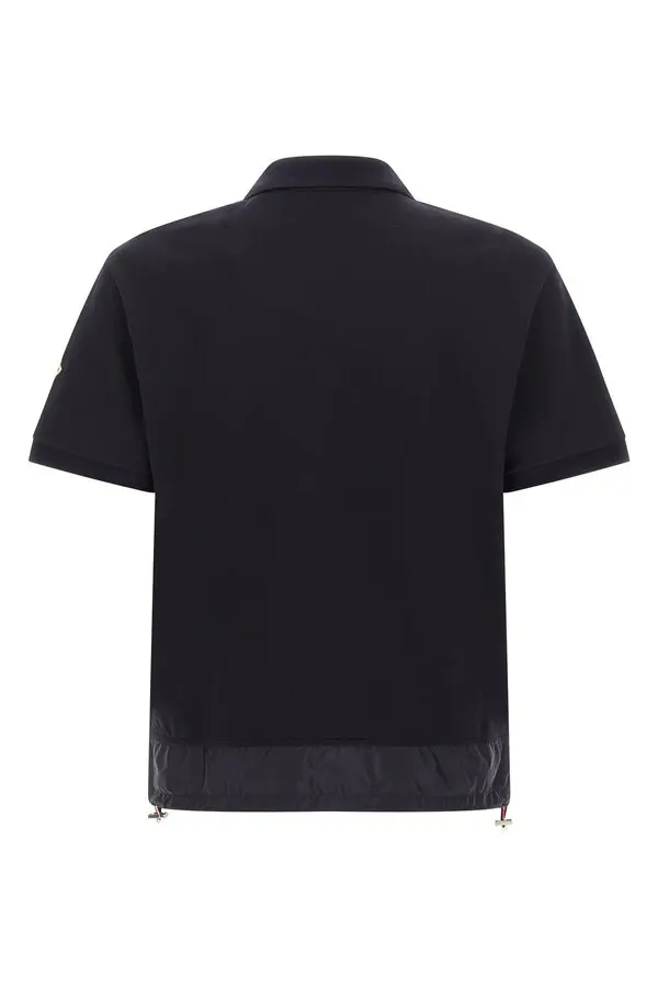 Moncler Quater-zip Short-sleeve Polo Shirt