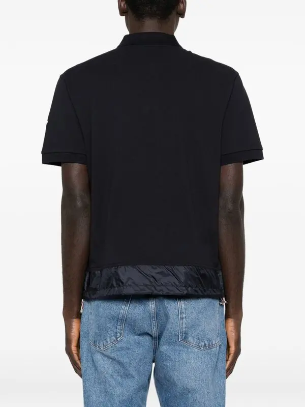 Moncler Quater-zip Short-sleeve Polo Shirt