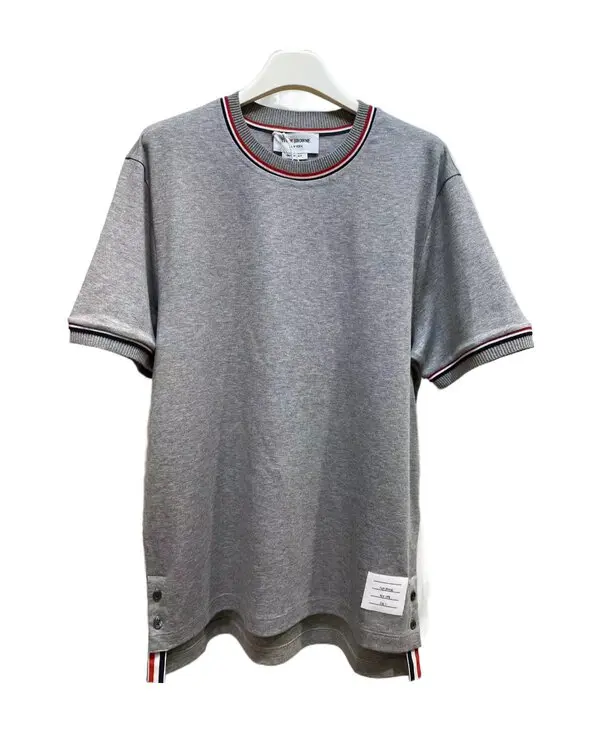 Thom Browne Logo Patch Crewneck T-shirt