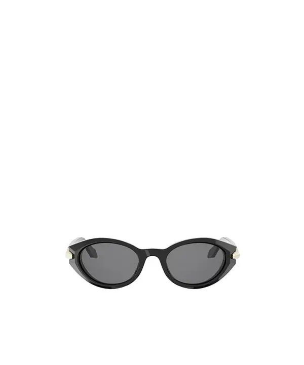 BVLGARI Oval Frame Sunglasses - Gray