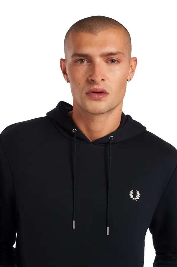 Fred Perry Hooded Sweatshirt - Black