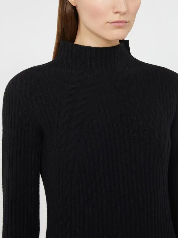 Max Mara Ribbed Wool And Cashmere Midi Dress