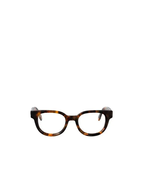 Palm Angels Geometric Full Rim Eyeglasses - Black
