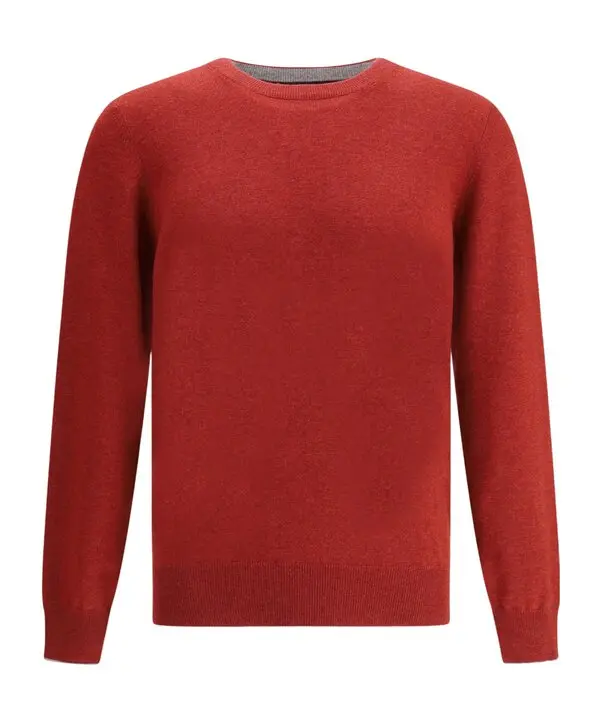 Brunello Cucinelli Crewneck Knitted Jumper - Red