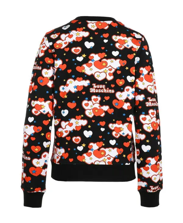 Moschino Printed Long-sleeve Hoodie