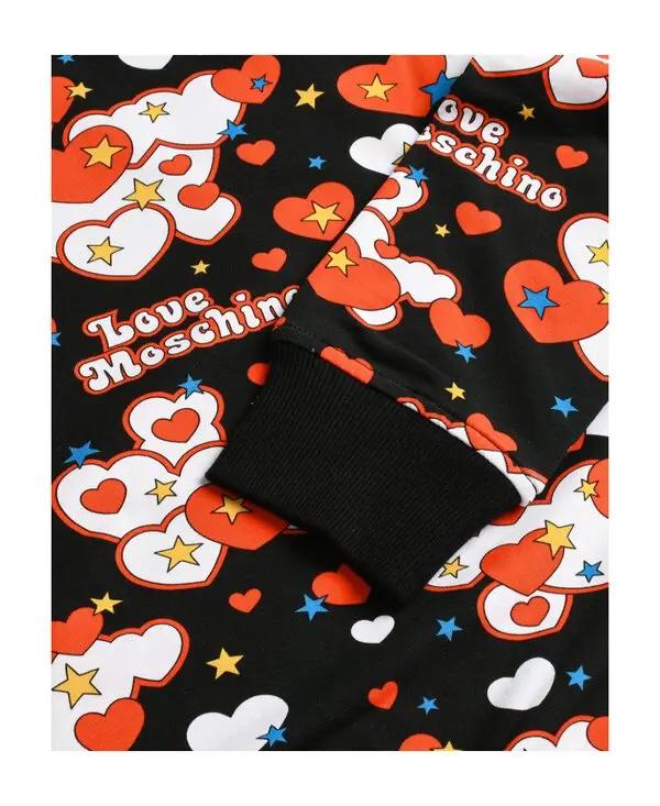 Moschino Printed Long-sleeve Hoodie