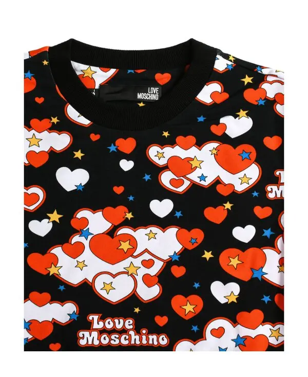 Moschino Printed Long-sleeve Hoodie