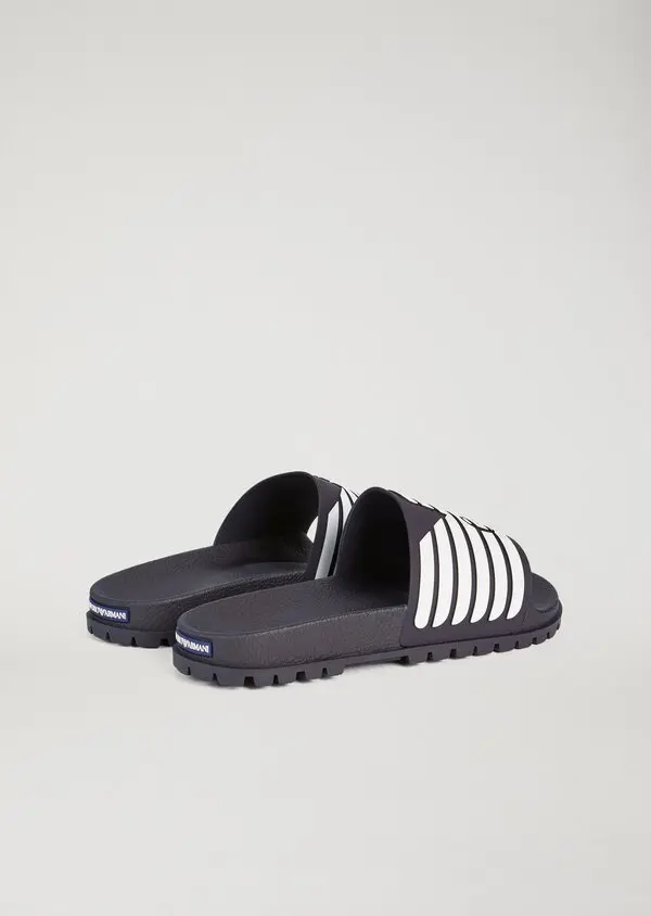 Emporio Armani Logo Texture Slides