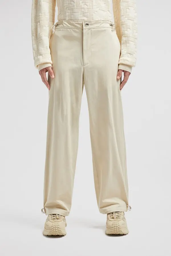 Moncler Loose Fit Drawcord Trousers - Beige