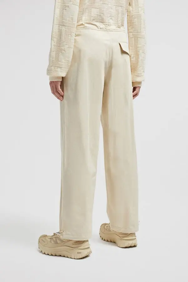 Moncler Loose Fit Drawcord Trousers - Beige