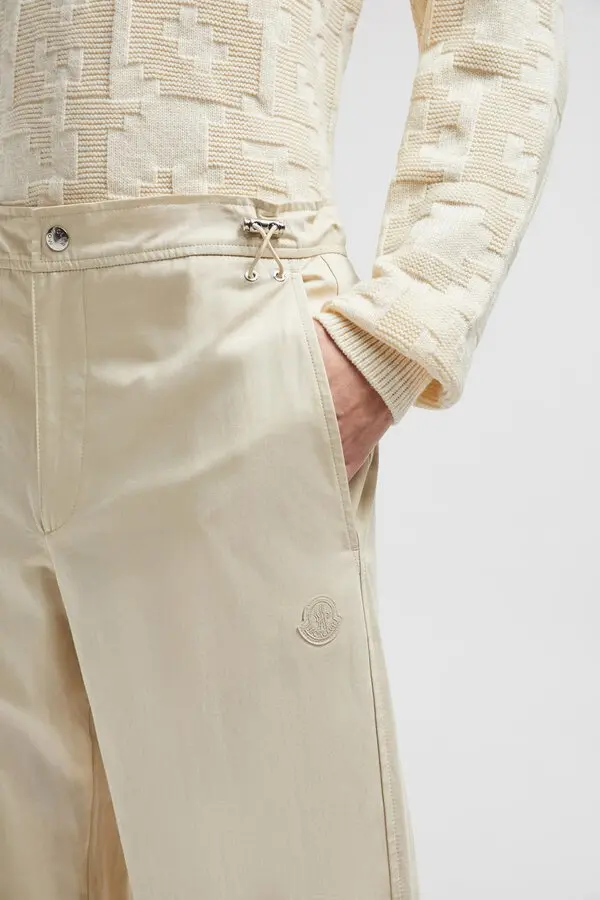 Moncler Loose Fit Drawcord Trousers - Beige