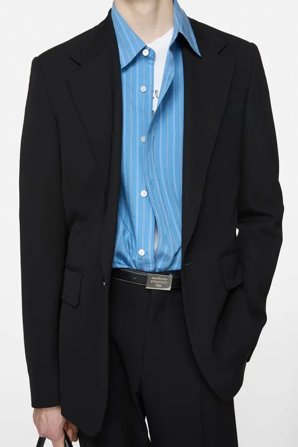 Acne Studios Fitted Suit Jacket - Black