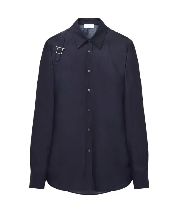 Alexander McQueen T-bar Harness Denim Shirt