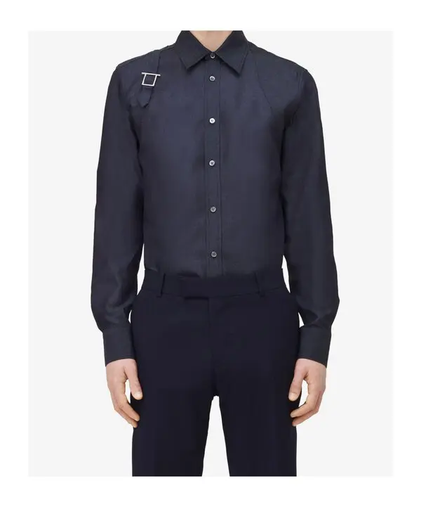 Alexander McQueen T-bar Harness Denim Shirt