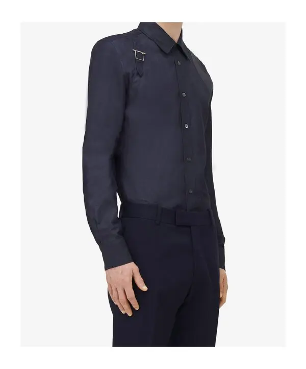 Alexander McQueen T-bar Harness Denim Shirt
