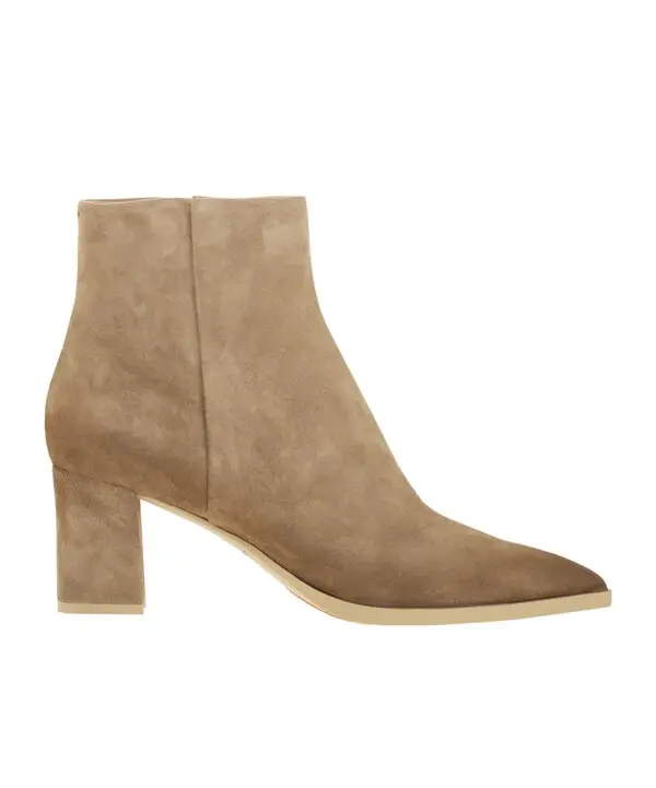 Santoni Mid Heel Pointed Toe Ankle Boots