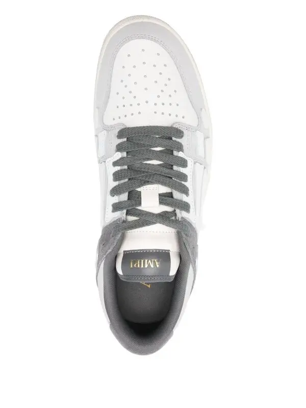 Amiri Distressed Skel Top Low Top Sneakers