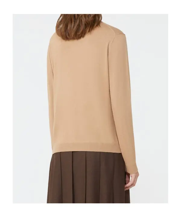 Max Mara Kiku Long-sleeved Turtleneck Jumper - Camel
