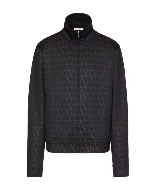 Valentino Garavani Toile Iconographe Print Zip-up Sweatshirt