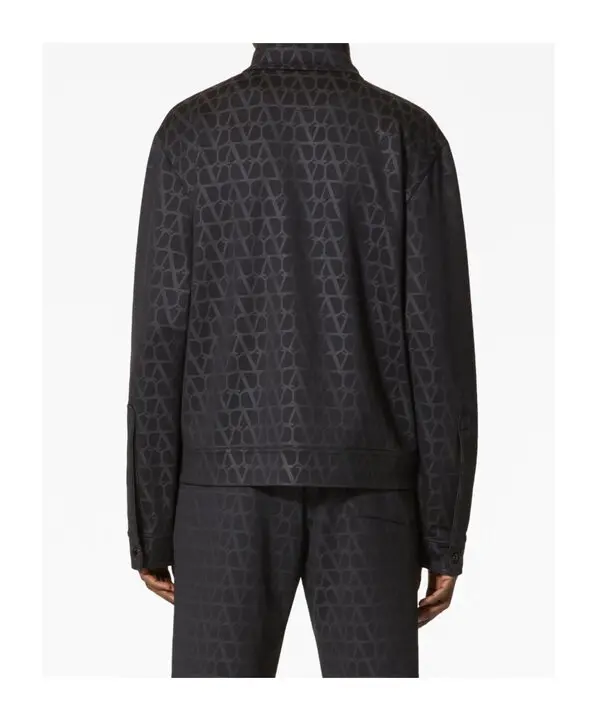 Valentino Garavani Toile Iconographe Print Zip-up Sweatshirt