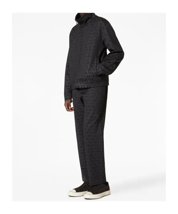 Valentino Garavani Toile Iconographe Print Zip-up Sweatshirt