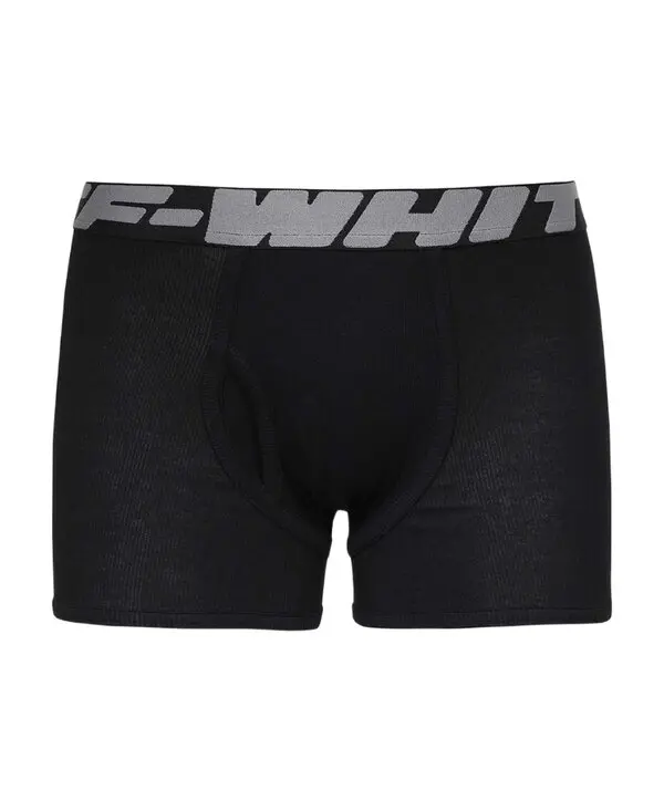 Off-White Logo-waistband Boxers - Black